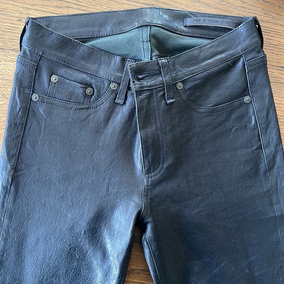 rag & bone | Pants & Jumpsuits | Rag Bone Leather Pants | Poshmark